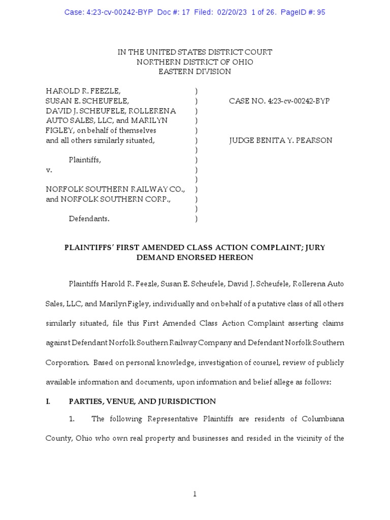 17 First Amended Complaint | Download Free PDF | Lawsuit | Negligence