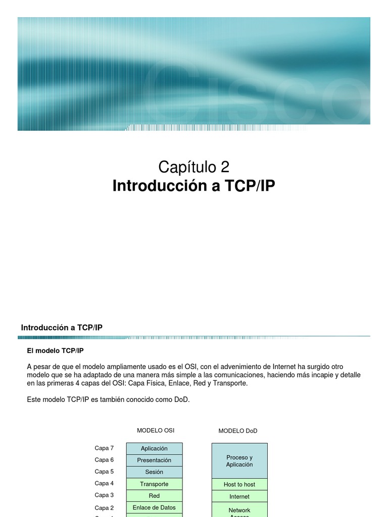 2 - Intruducción A TCP-IP | PDF | Protocolo de Control de Transmisión ...