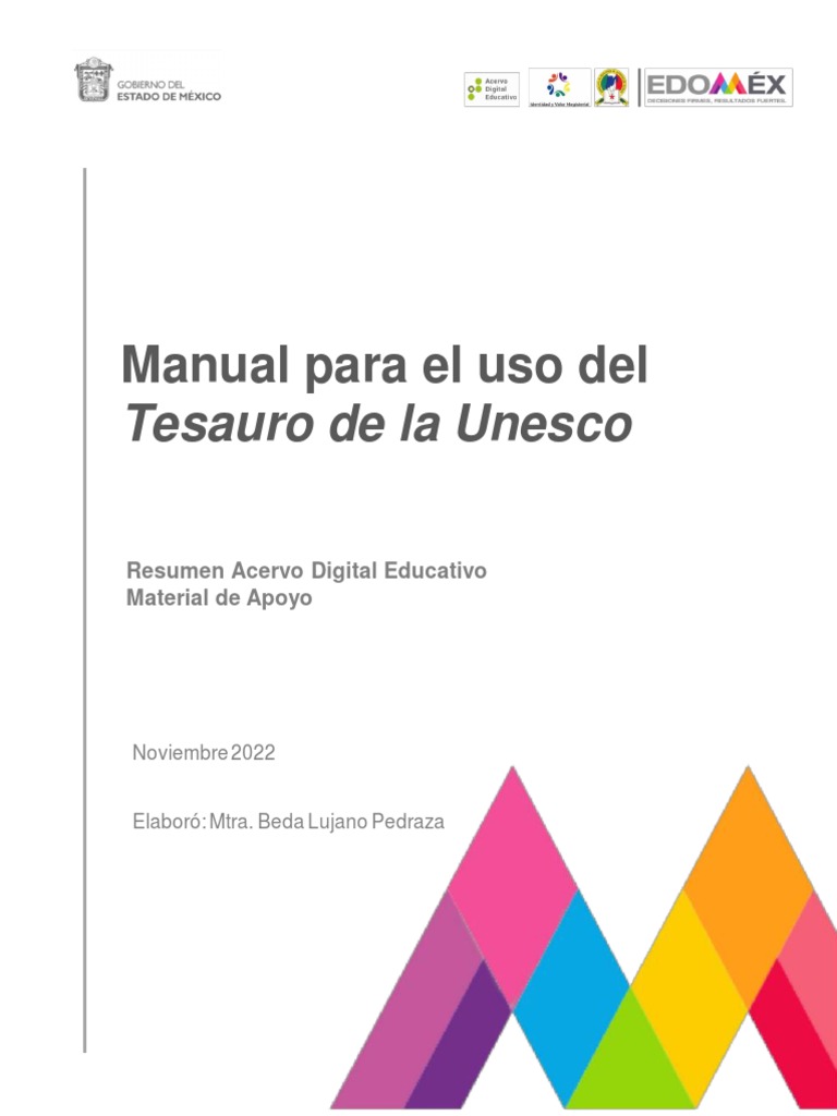 Uso del Tesauro de la Unesco en Educación | PDF | Metadatos