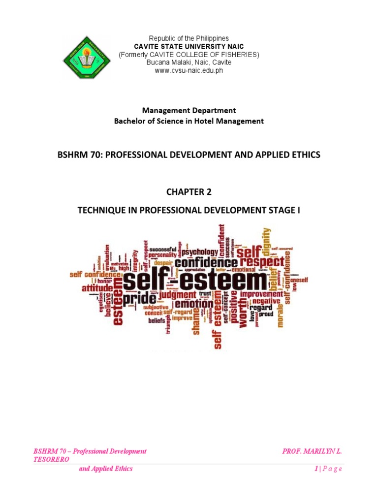 BSHRM 70 MODULE 03 Student | PDF | Attitude (Psychology) | Self Esteem