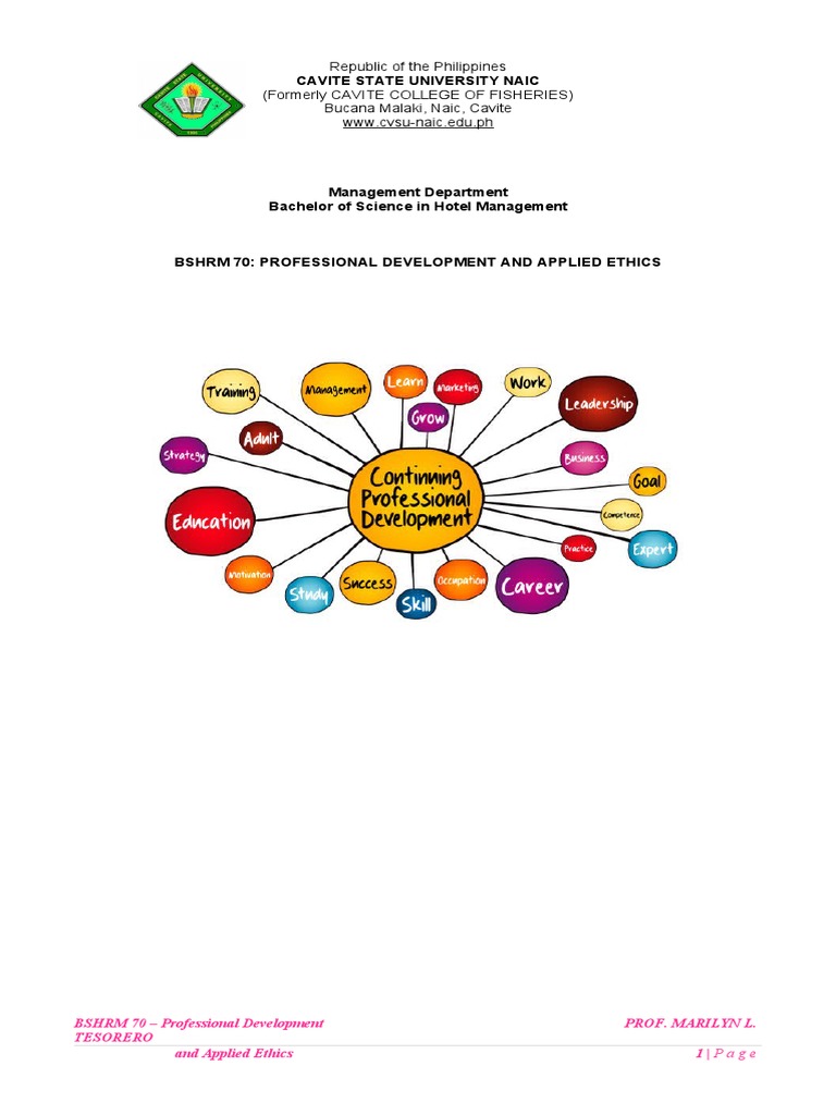 BSHRM 70 Module 01 | PDF | Disciplines | Thought