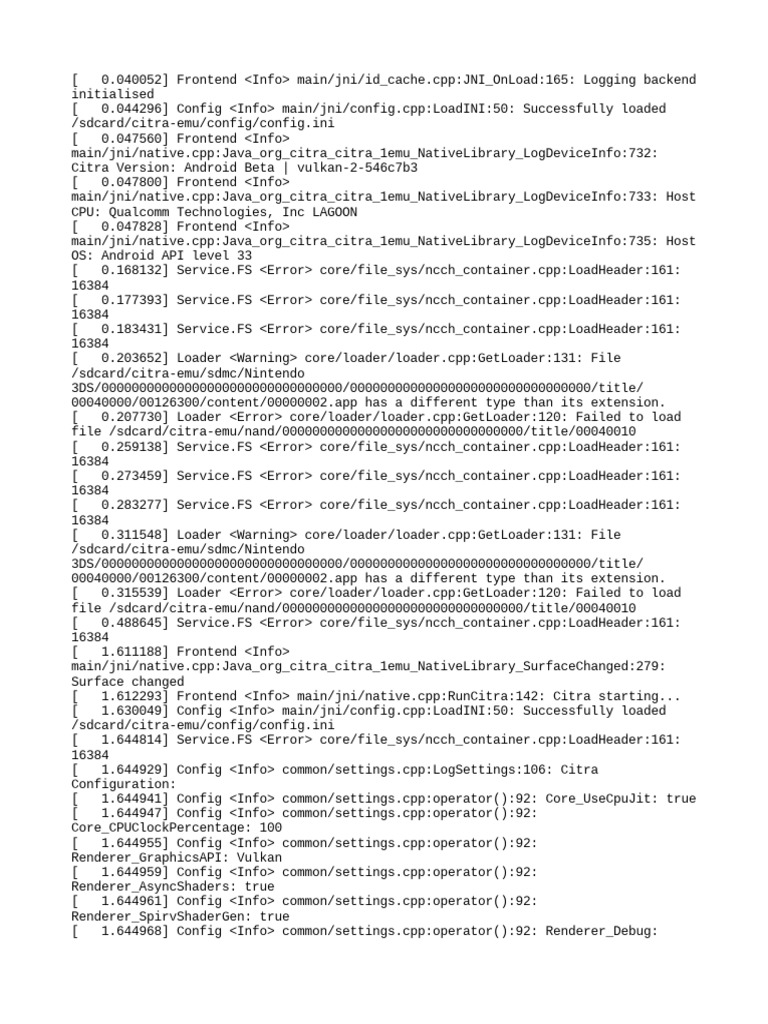 Citra Log | Download Free PDF | Computer Science | Software Development