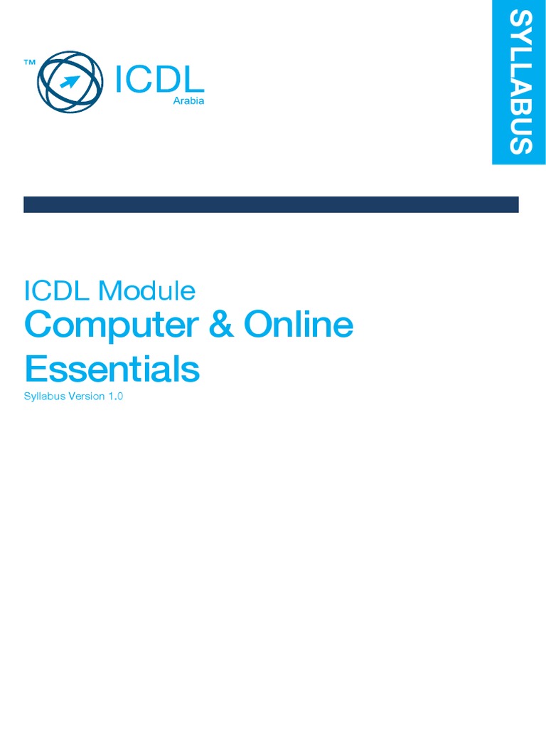 Computer and Online Essentials-Syllabus-En | PDF | Computer File ... Computer and Online Essentials-Syllabus-En | PDF | Computer File ...