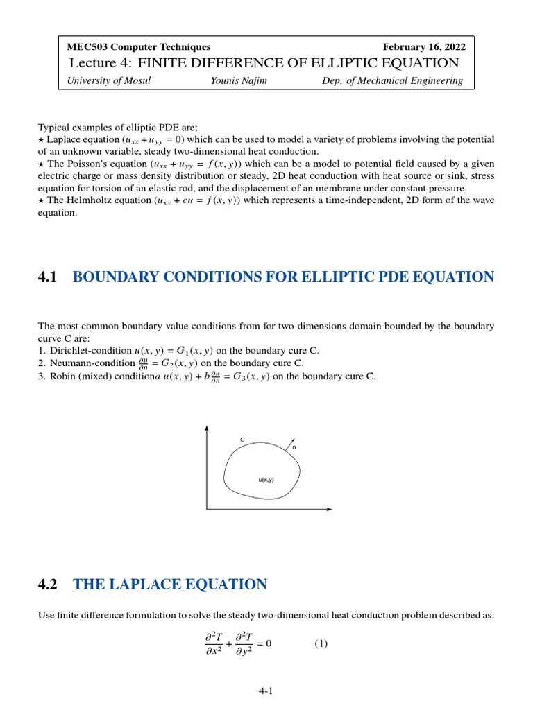 MEC503 Lecture4 | PDF | Equations | Mathematical Concepts