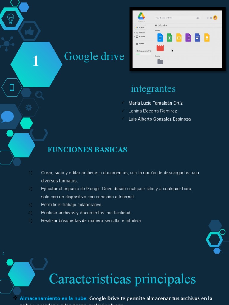Una introducción completa a las funciones y características clave de Google Drive | PDF ...