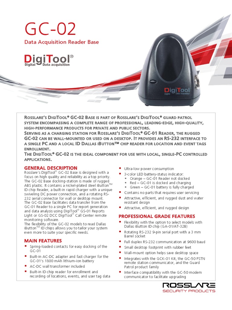 Gc 02 Datasheet V01 190314 English A4 Pdf Battery Charger