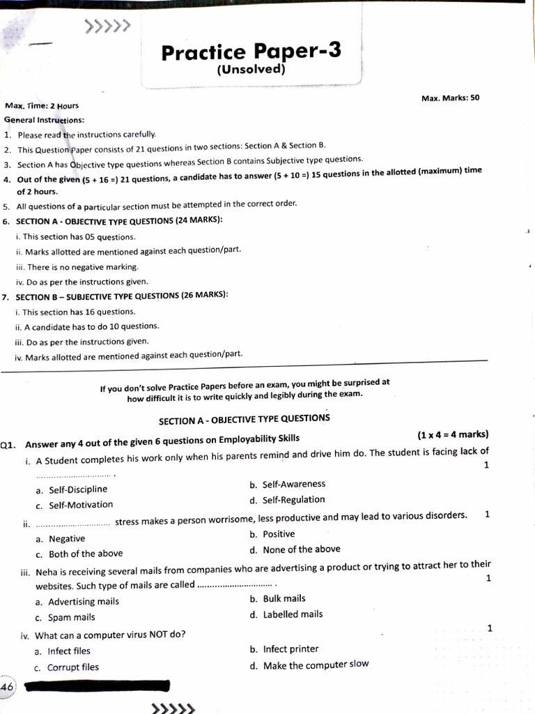 It Sample Paper 2 | PDF | Internet | Computer Network