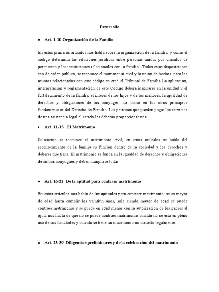 Código de Familia: Derechos y Deberes | PDF | Matrimonio | Familia