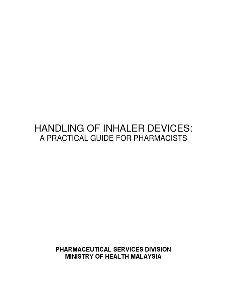 Handling Inhaler Devices Practical Guide Pharmacists 2011 | PDF ...