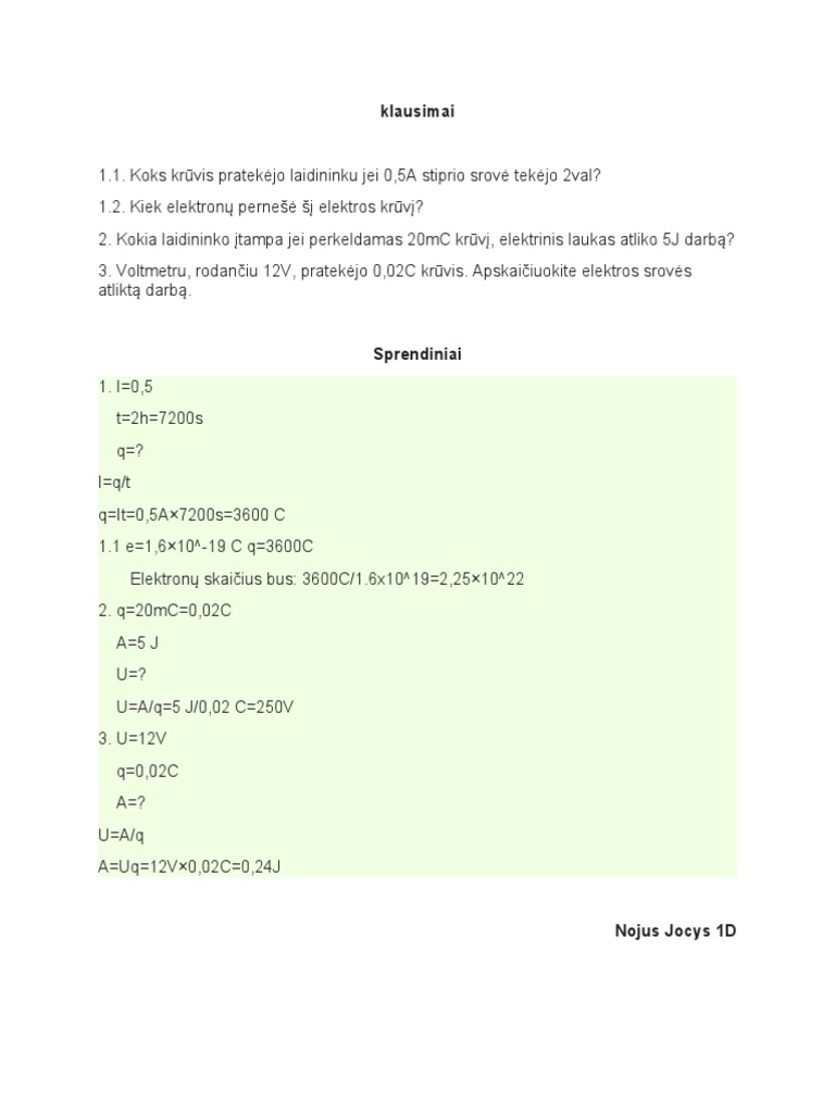 Fizikos Darbai | PDF