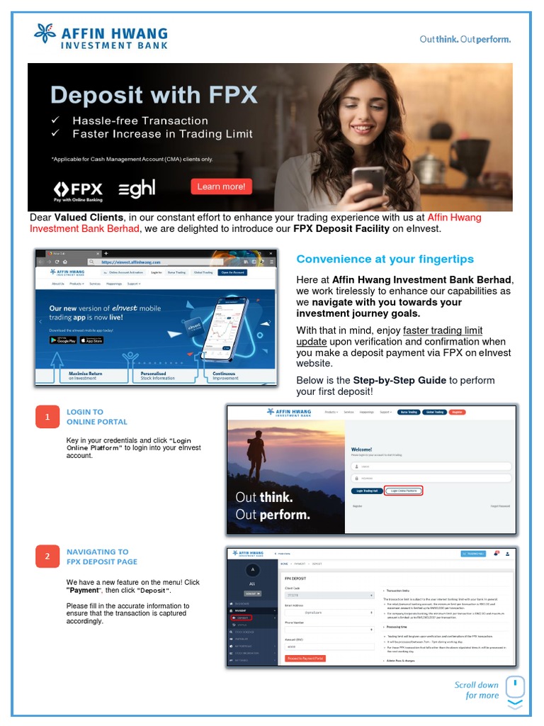1.2 FPX - Guide - AFFINHWANG | PDF | Online Banking | Banks & Banking