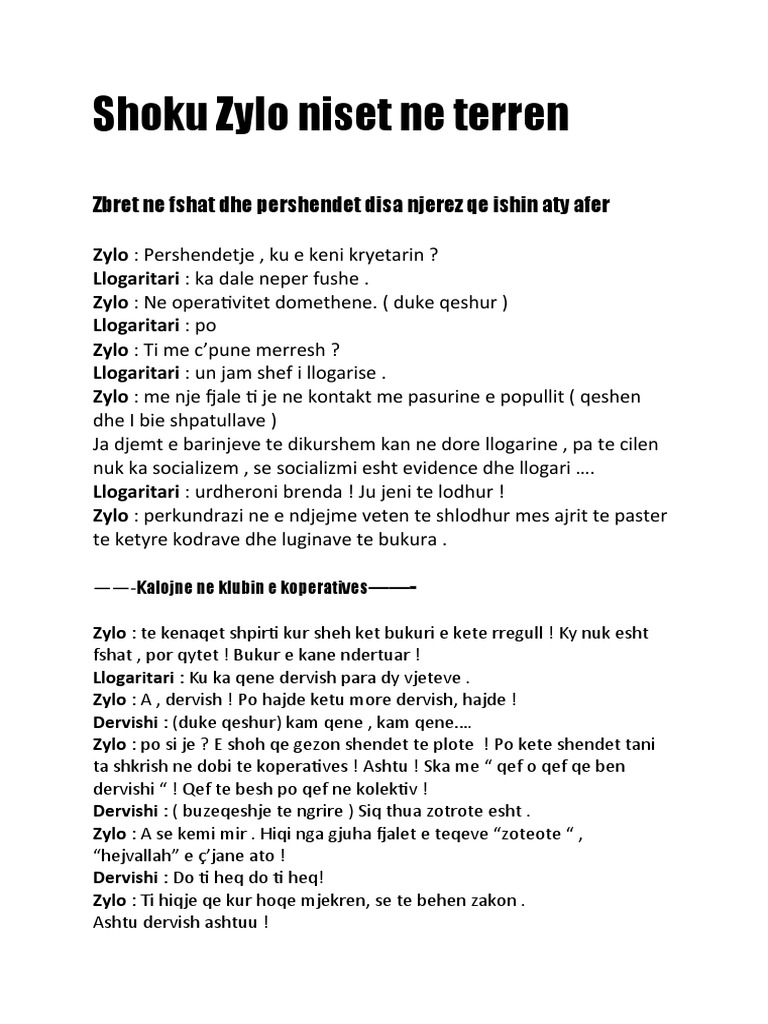 Shoku Zylo Dialogg | PDF