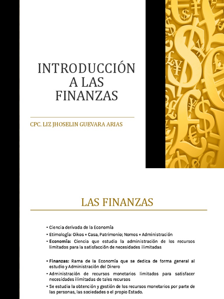 Introducción A Las Finanzas | PDF | Sistema financiero | Bancos centrales