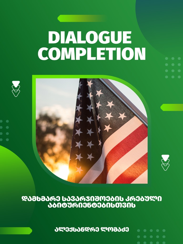 Dialogue Completion-Aleksandre Lomadze | PDF | Cost Of Living | Ellipsis