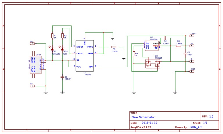 Schematic TP4056 | PDF