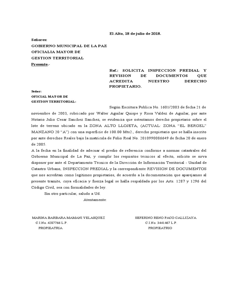 Carta Notariada G.M.L.P. 1 | PDF | Documentos legales | Justicia