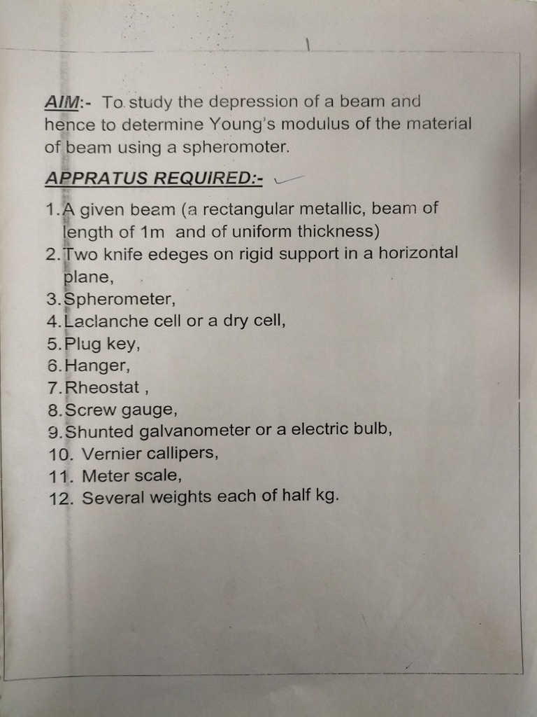 Practical 4 Physics | PDF | Beam (Structure) | Structural Engineering