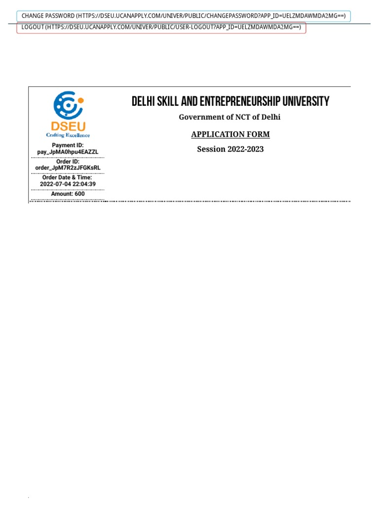 Delhi Skill and Entrepreneurship University | PDF