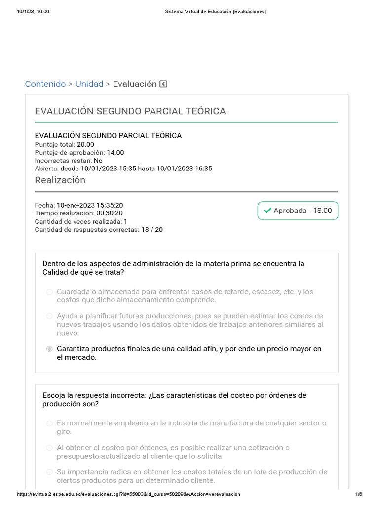 Evaluacion Segundo Parcial | PDF | Inventario | Presupuesto