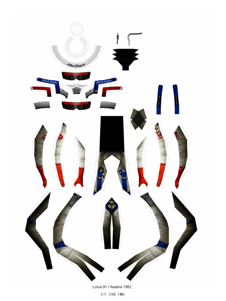 2020 01 Lotus Type 91 Paper Model | PDF