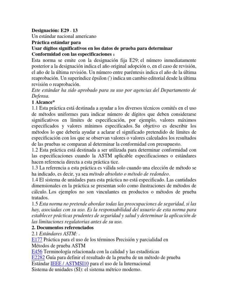 E29-13 Traducida | PDF | Desviación Estándar | Pascal (Unidad)