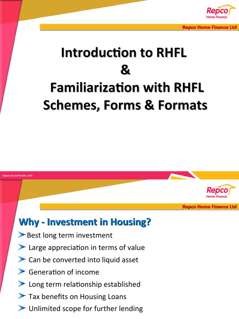 Repco Home Finance Overview | PDF | Loans | Mortgage Loan