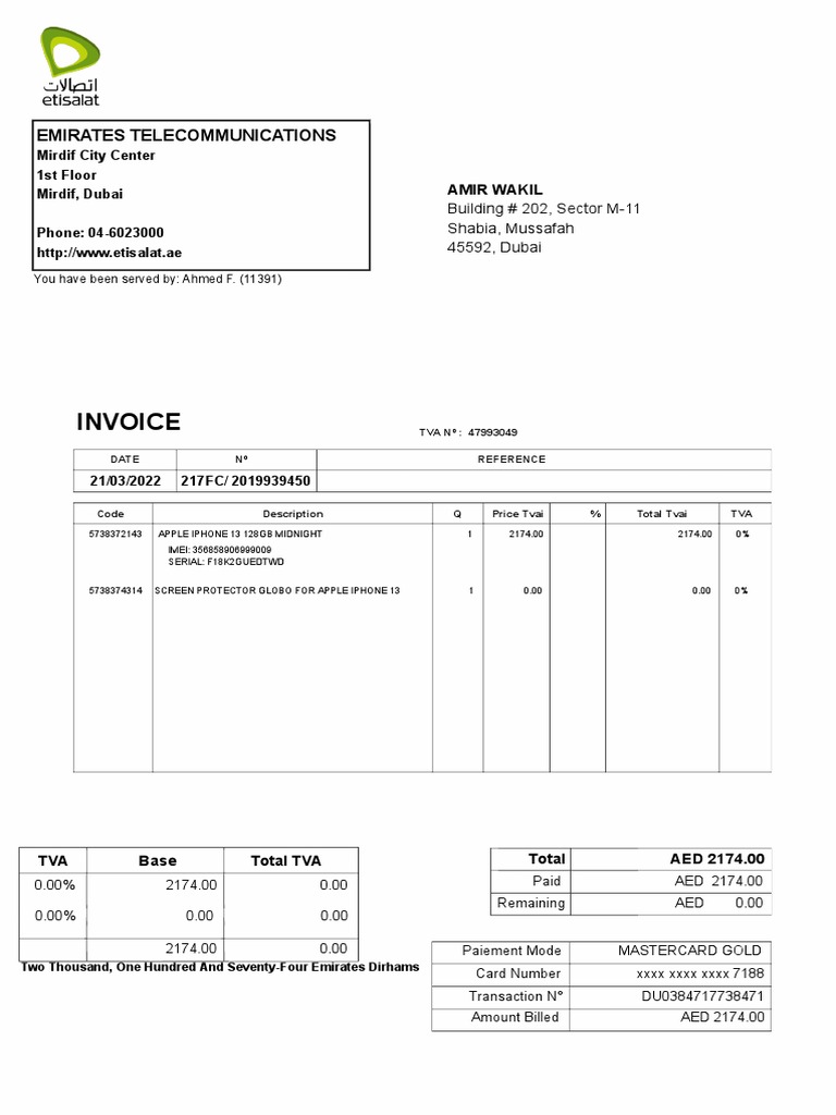 Invoice | PDF