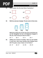Ignited Mind Lab Sample Question Paper | PDF | Area | Numbers