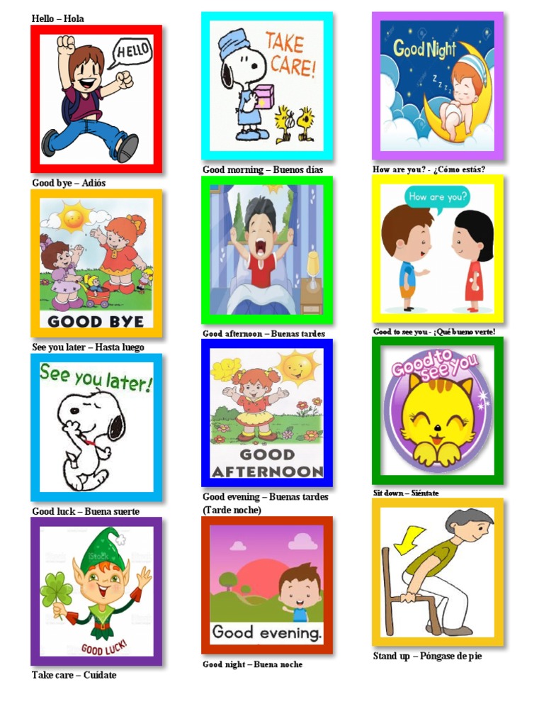 Saludos en Ingles | PDF