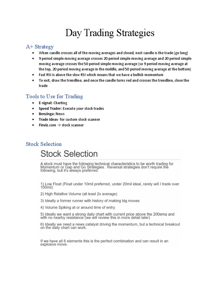 Day Trading Strategies | PDF