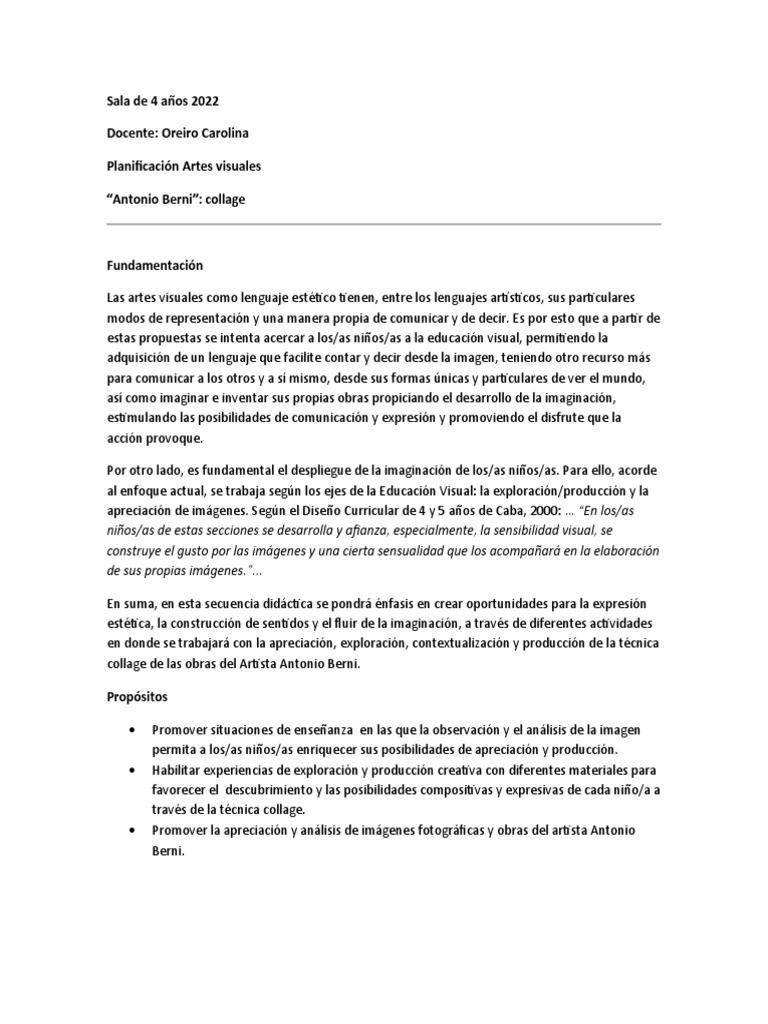 Collage de Antonio Berni para Niños | PDF | Collage | Imagen