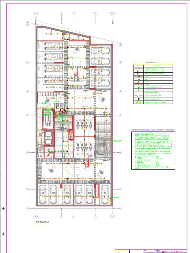 INV005-ACI-PL-003 - 1 Sótano 2 Red de ACI-Layout1 | PDF | Ingeniero civil | Construyendo tecnología