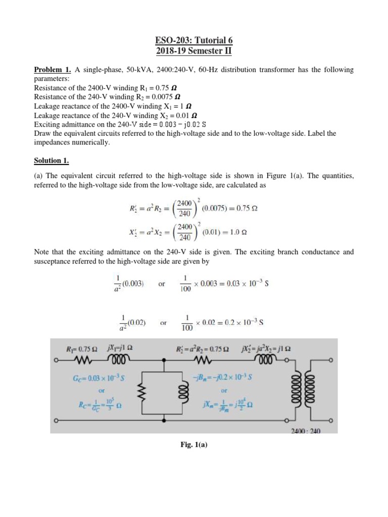 Tutorial 6 Solution - 21955 | Download Free PDF | Transformer ...