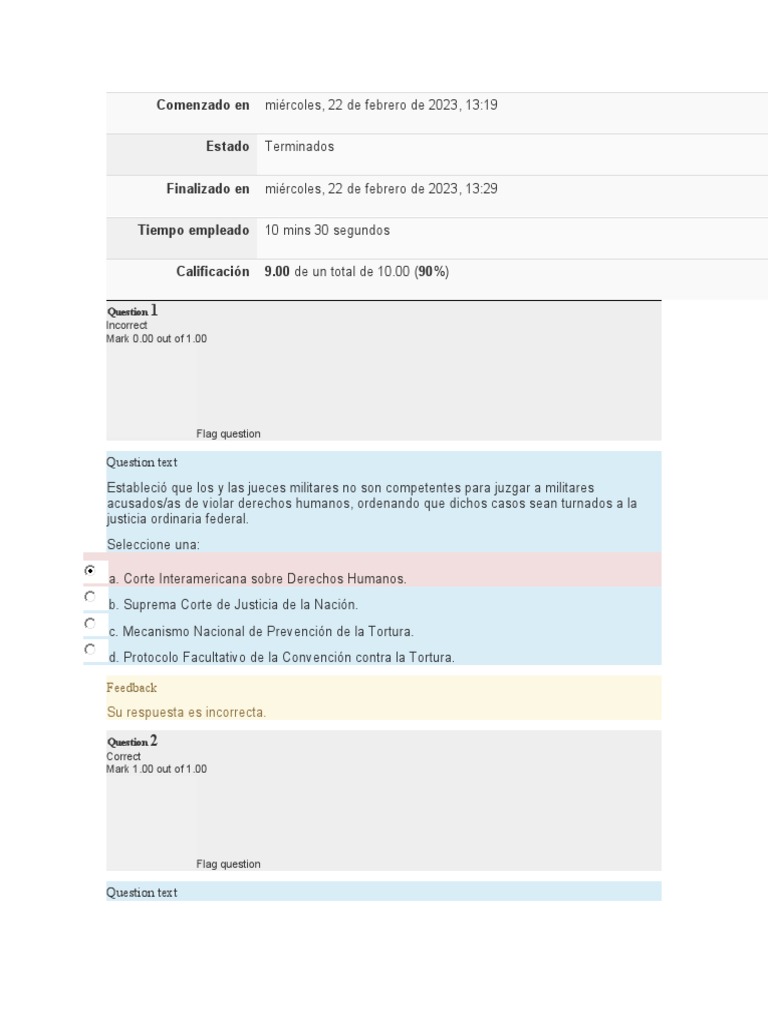 Examen Final Modulo 2 Prevencion A La Tortura Opcion 2 | PDF | Convenio europeo de derechos ...