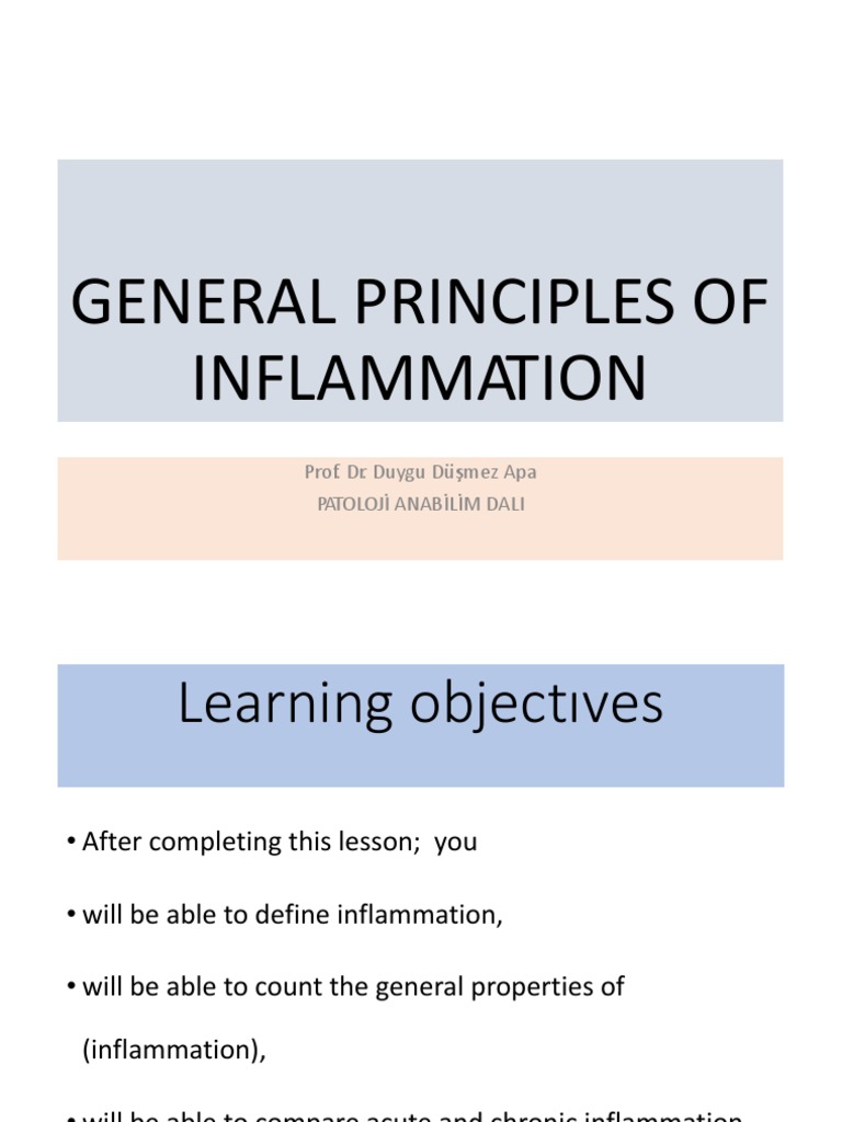 General Principles of Inflammation | PDF | Inflammation | White Blood Cell