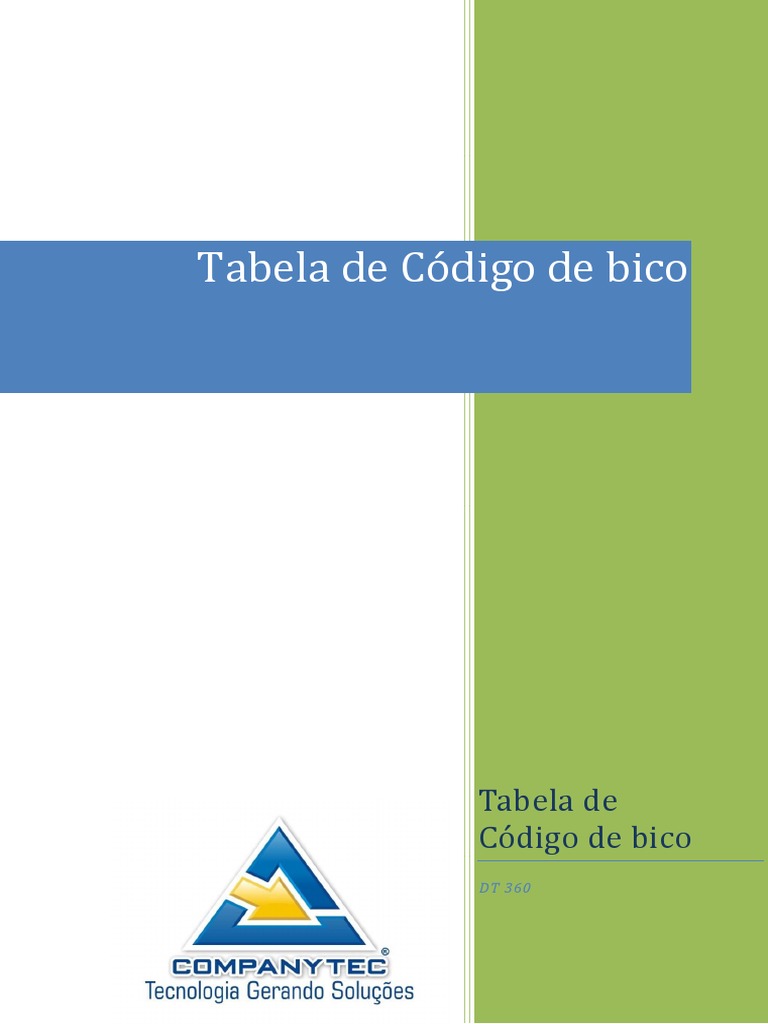 DT360 - Tabela de Código de Bico | PDF | Aberturas (xadrez) | Teoria do Xadrez