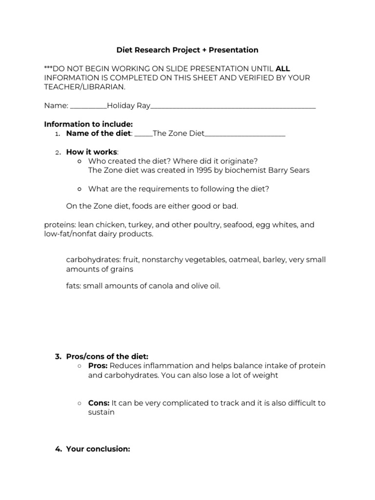 Zone Diet: Pros, Cons, and Tips | PDF | Diet (Nutrition) | Diet & Nutrition