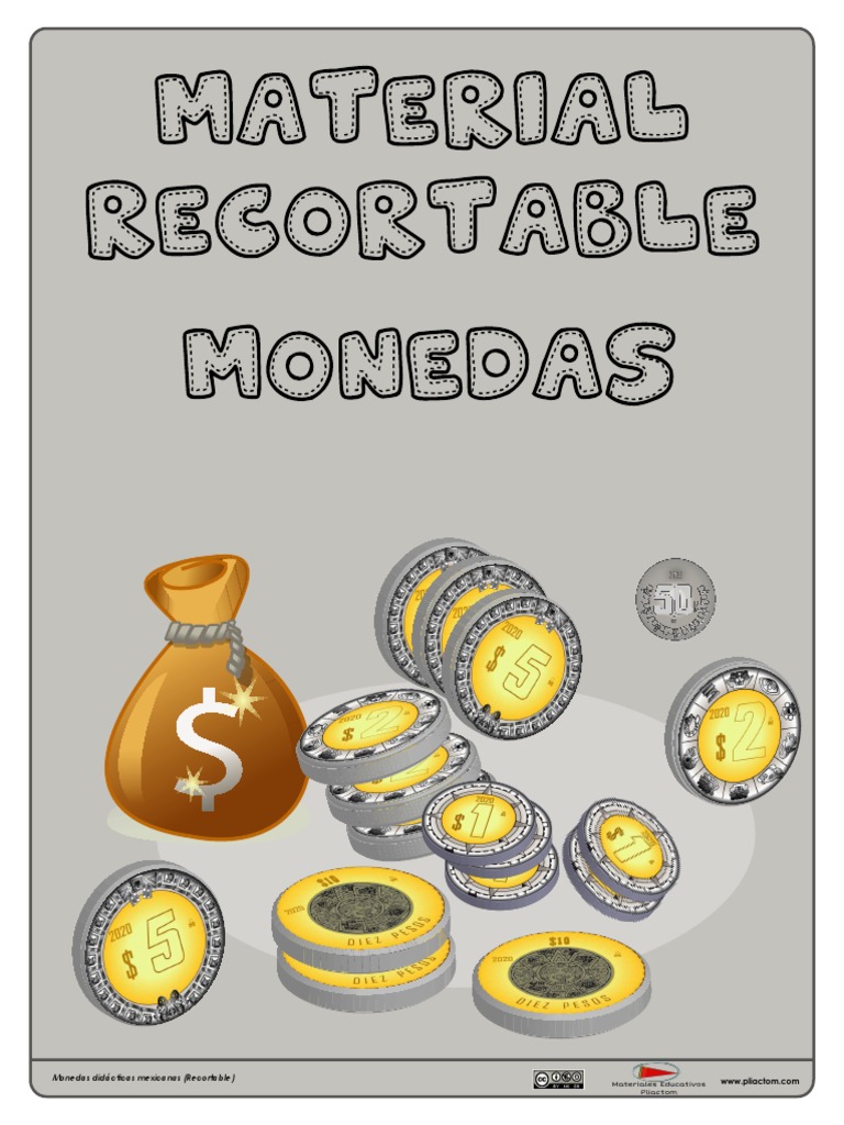 Monedas Didácticas Mexicanas Recortables | PDF