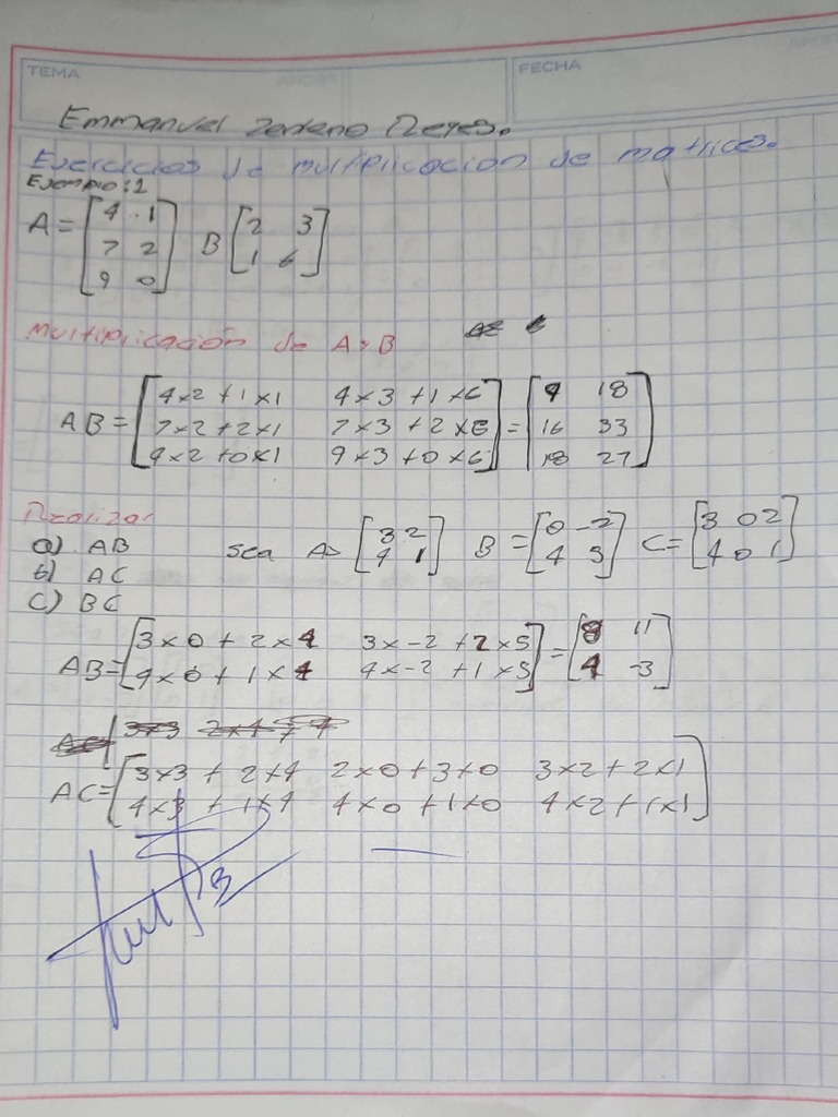 Ejercicios Algebra Lineal Uni 2 | PDF