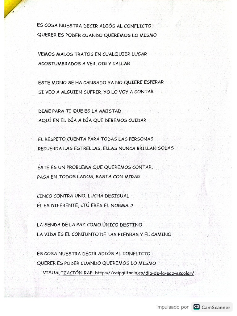Letra Rap de La Paz-3 | PDF