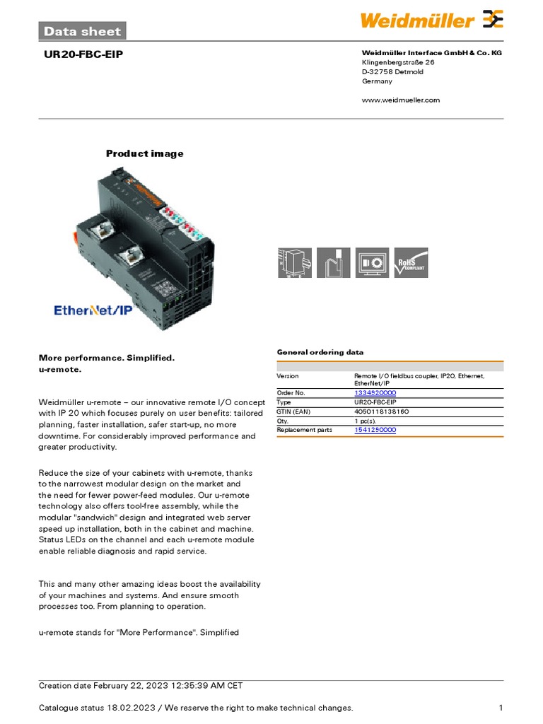 UR20-FBC-EIP en | PDF | Computing | Computer Engineering