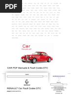 Renault DF Code List | PDF | Fuel Injection | Throttle
