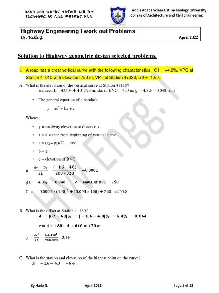 HW Engineering I Solution To Selected Workout Problems | PDF