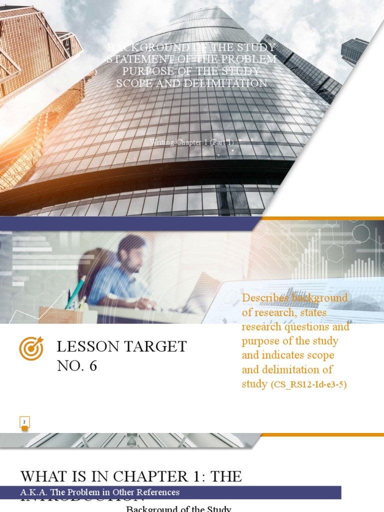 Background Research Problem Scope and Delimitation | Download Free PDF ...