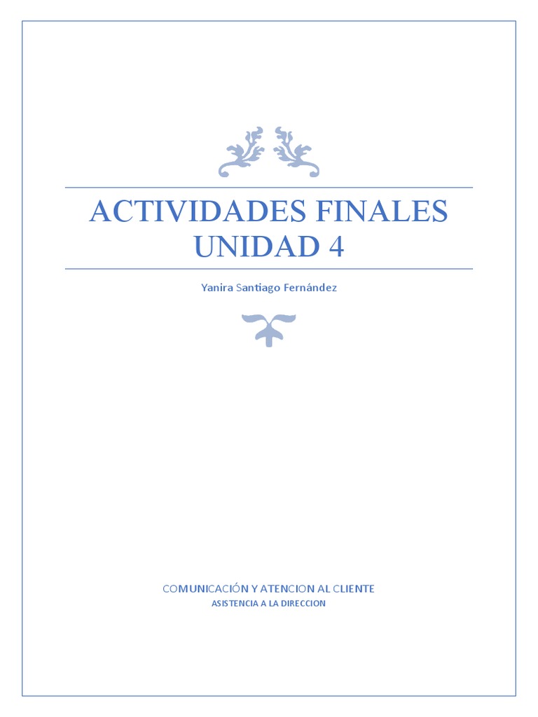 Act Finales U4 Yanira | PDF | Comunicación | Informática