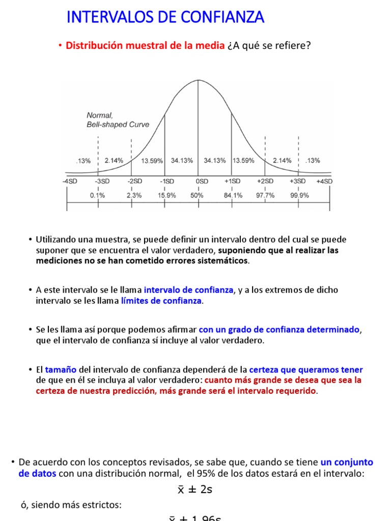 09 Intervalos de Confianza | PDF | Intervalo de confianza | Error estándar