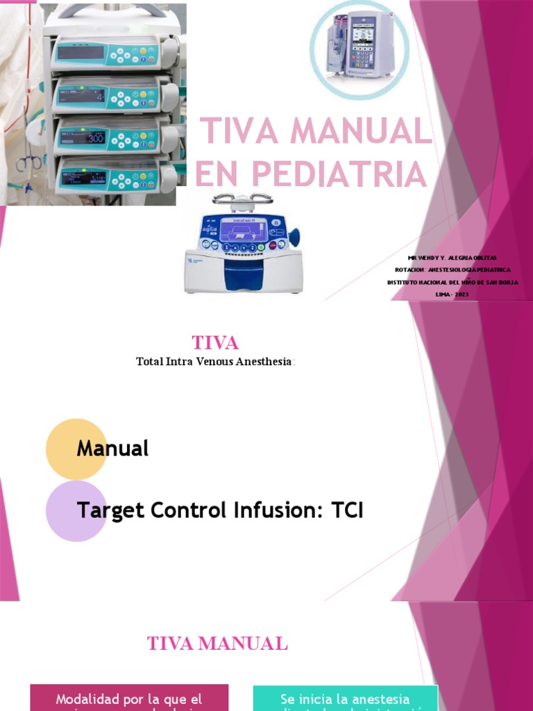 TIVA MANUAL PEDIATRICO 01 | PDF | Ciencias farmacéuticas | Drogas