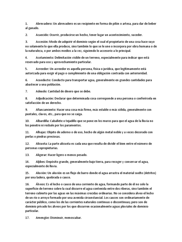 Glosario de Derecho Civil... | PDF | Condominio | Propiedad