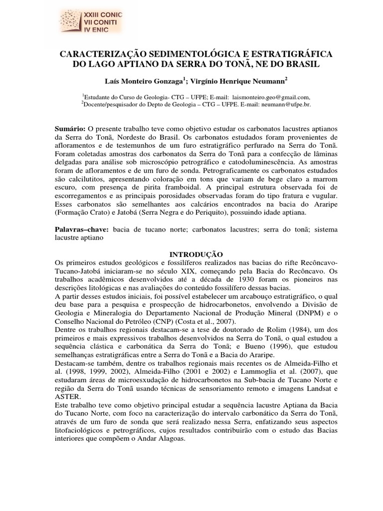 Estudos Da Sequencia Pos Rifte | PDF | Geologia | Geociências