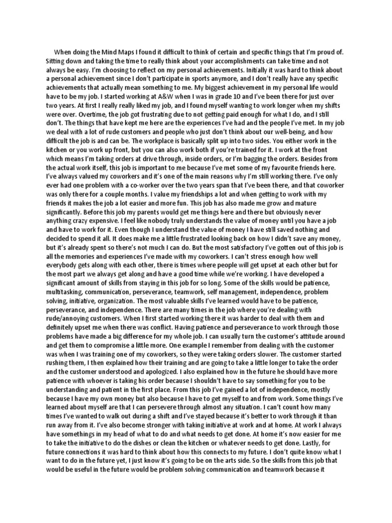 Mind Map Reflection | PDF | Behavioural Sciences | Psychological Concepts